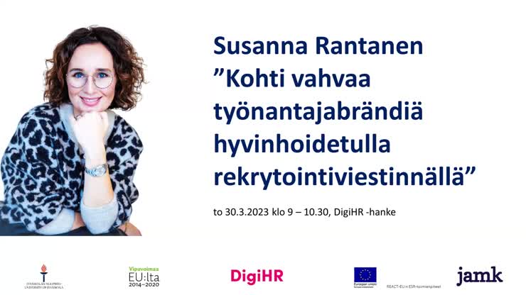 DigiHR-webinaari 30.3.2023: Susanna Rantanen